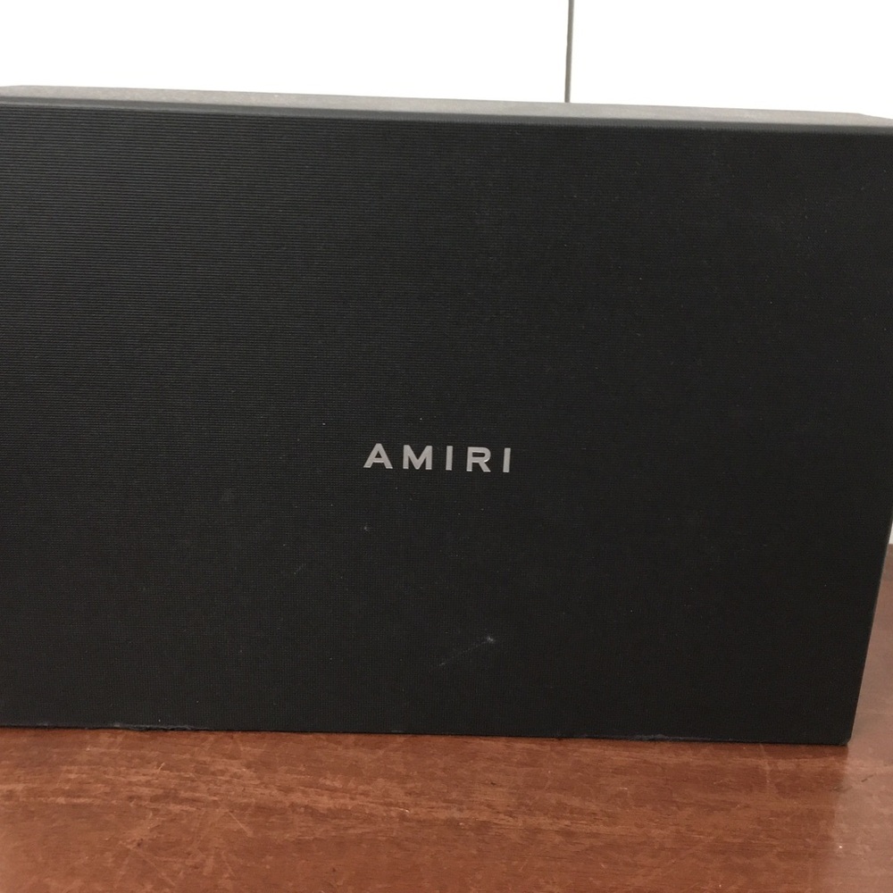 Amiri Empty Shoe Box. Dimensions 5x9x13 - Gem
